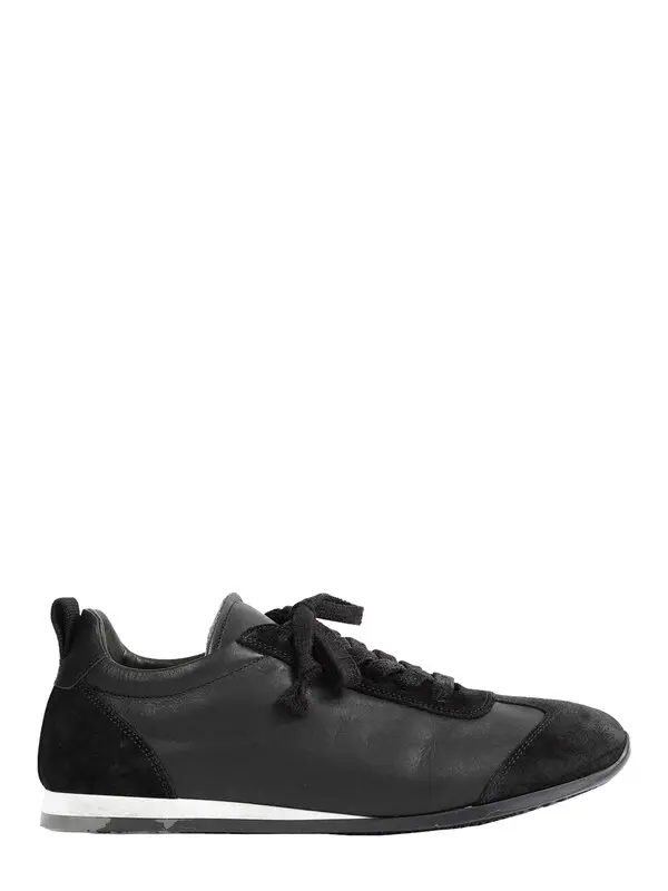 UMA WANG Leather And Suede Sneakers - Black