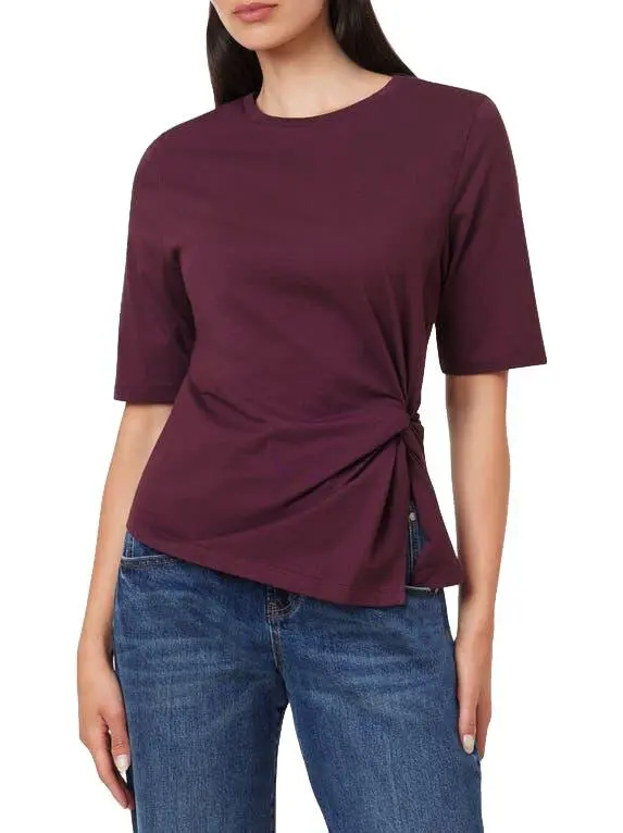Habitual The Jaydn Side Twist Top - Winetasting