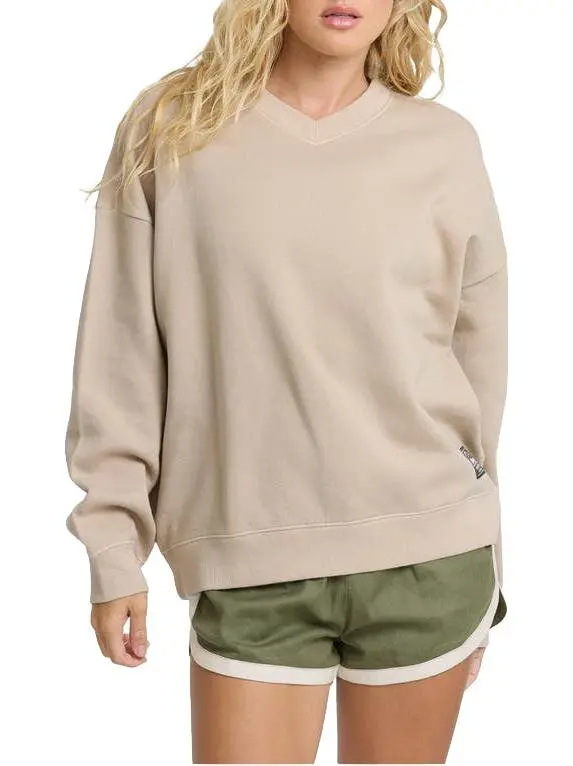 BILLABONG That Life V-neck Sweatshirt - Cobblestone