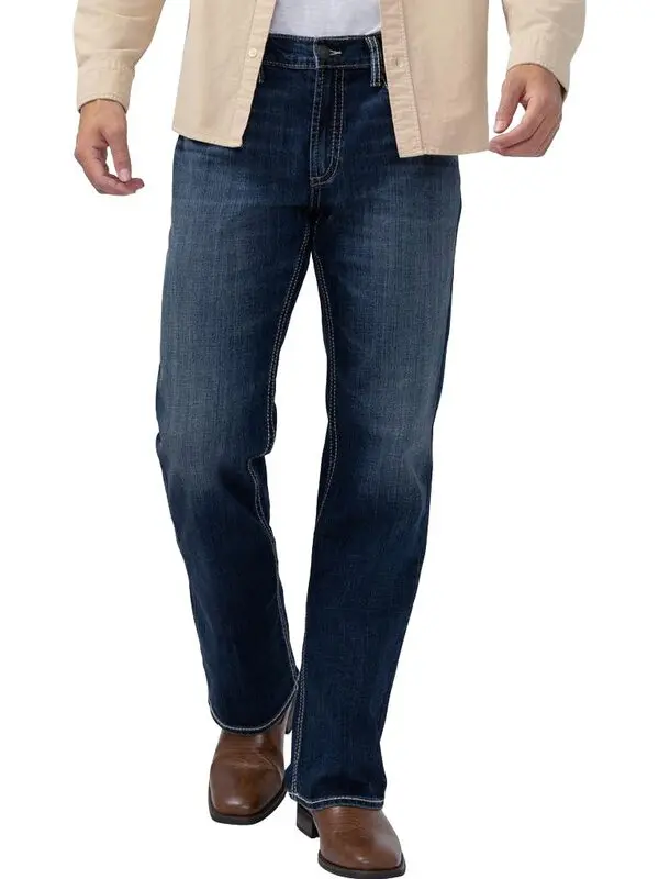 SILVER JEANS CO. Zac Relaxed Fit Straight Leg Jeans - Bold
