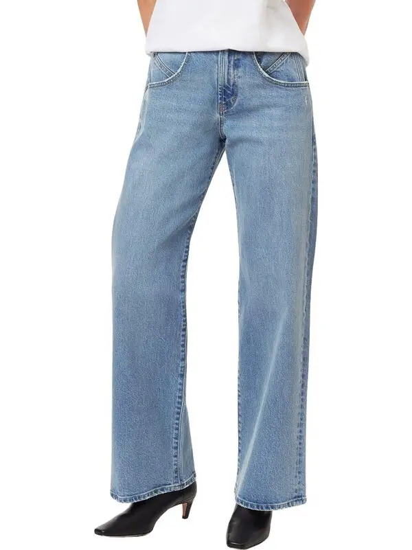 Habitual Blaine High Waist Straight Leg Jeans - Coast