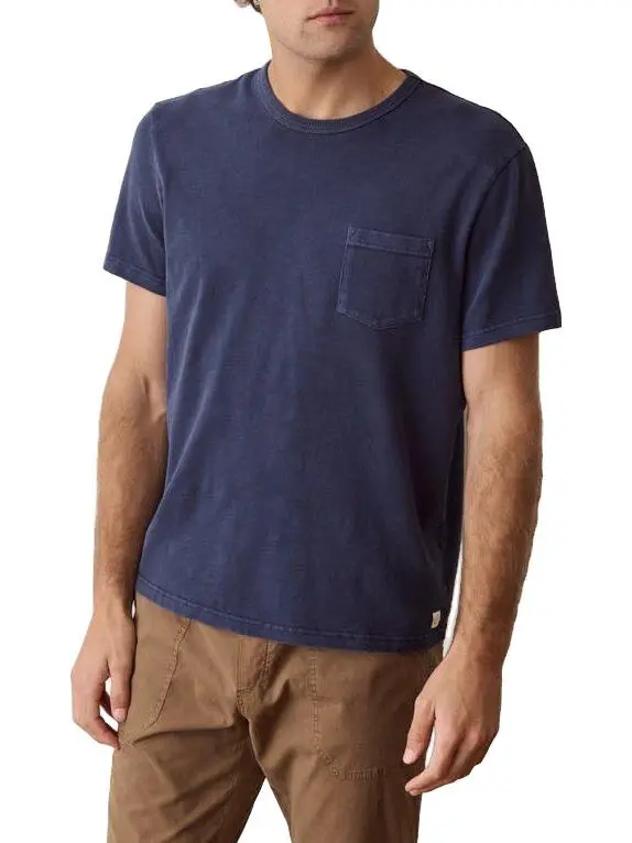 Marine Layer Luxe Slub Pocket T-shirt - Navy