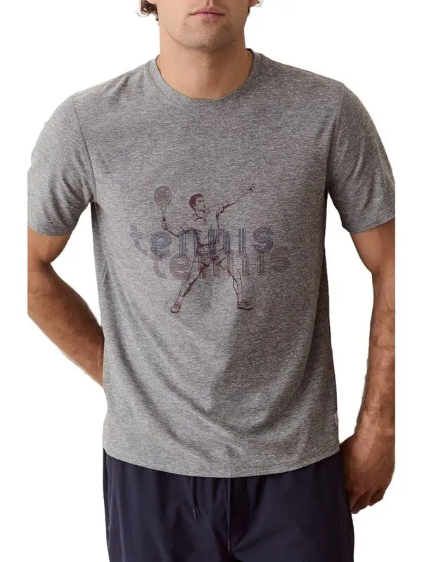Marine Layer Everyday Sport Graphic T-shirt - Heather Grey