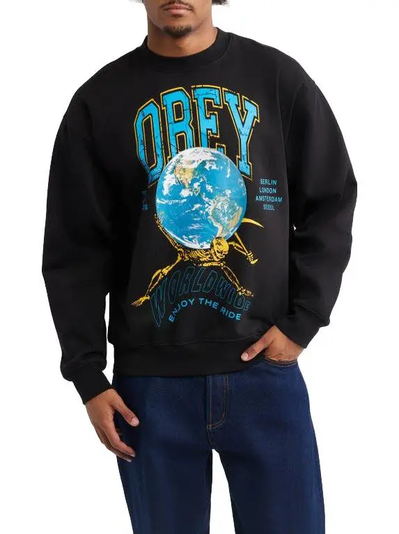Obey Graphic Sweatshirt - Black