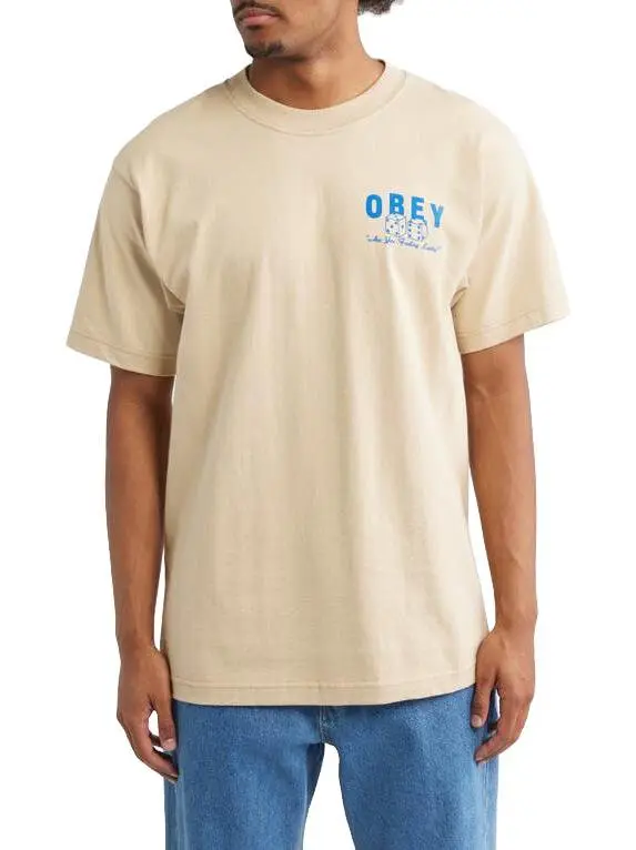 Obey Newstand Graphic T-shirt - Sand