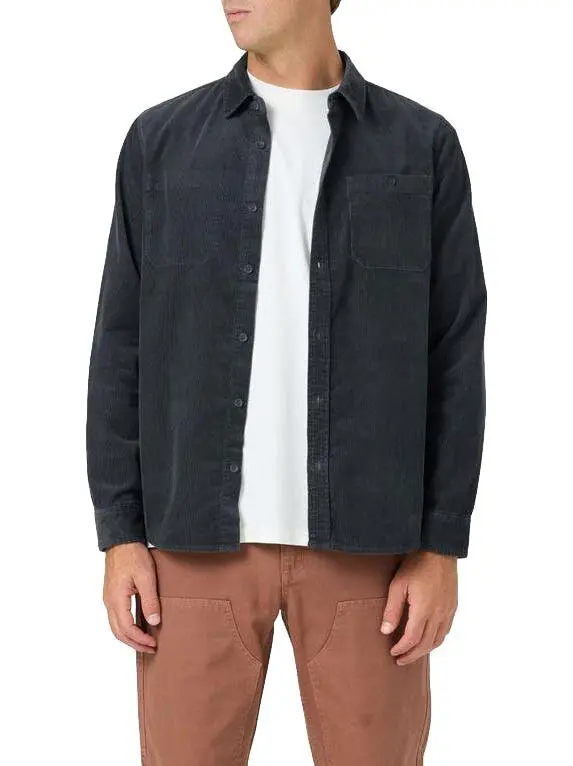 O'Neill Og Cord Cotton Corduroy Button-up Shirt - Phantom