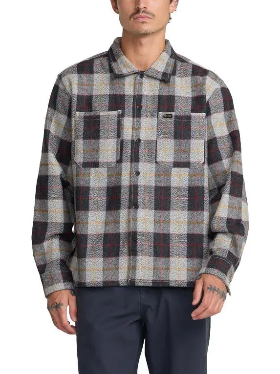 Rvca Dayshift Flannel Button-up Shirt - Purple Multi