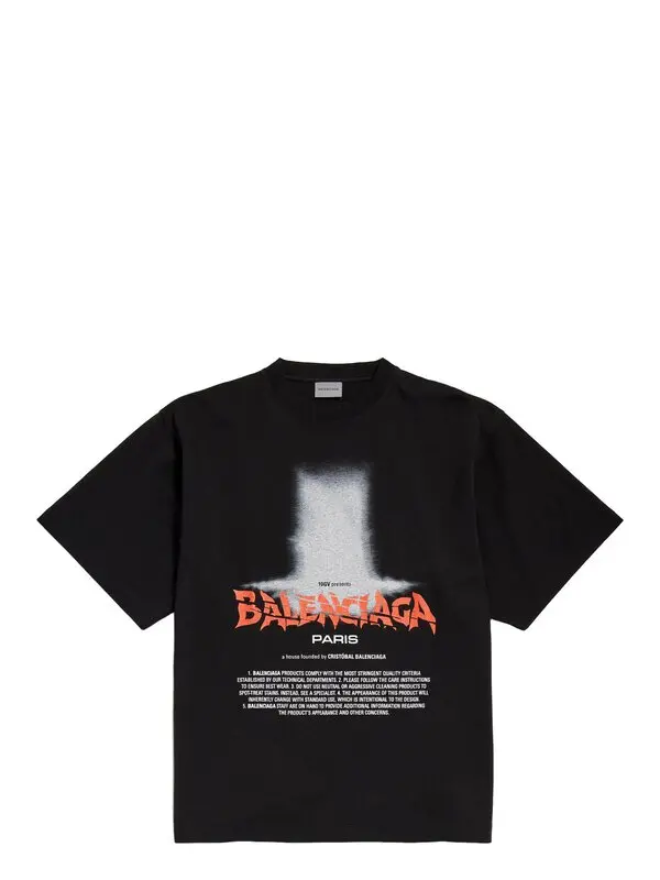 Balenciaga The Door Oversized T-shirt - Black