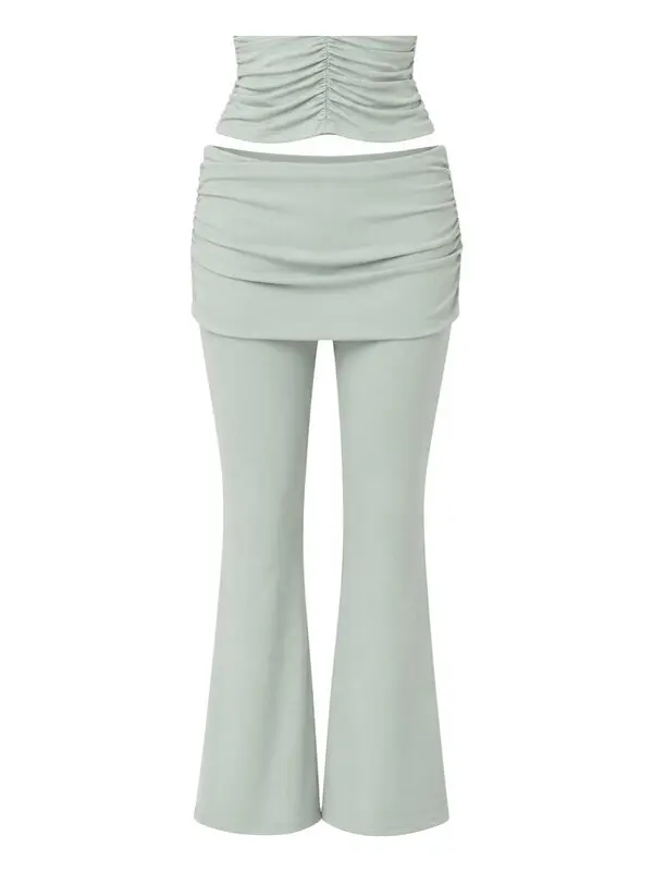 Carmen Says Turquoise Persephone Jersey Pants - Blue
