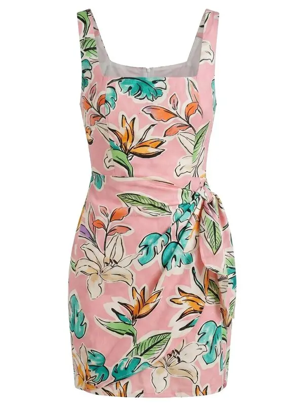 Yumi Kim Zariah Tropical Print Dress - Pink