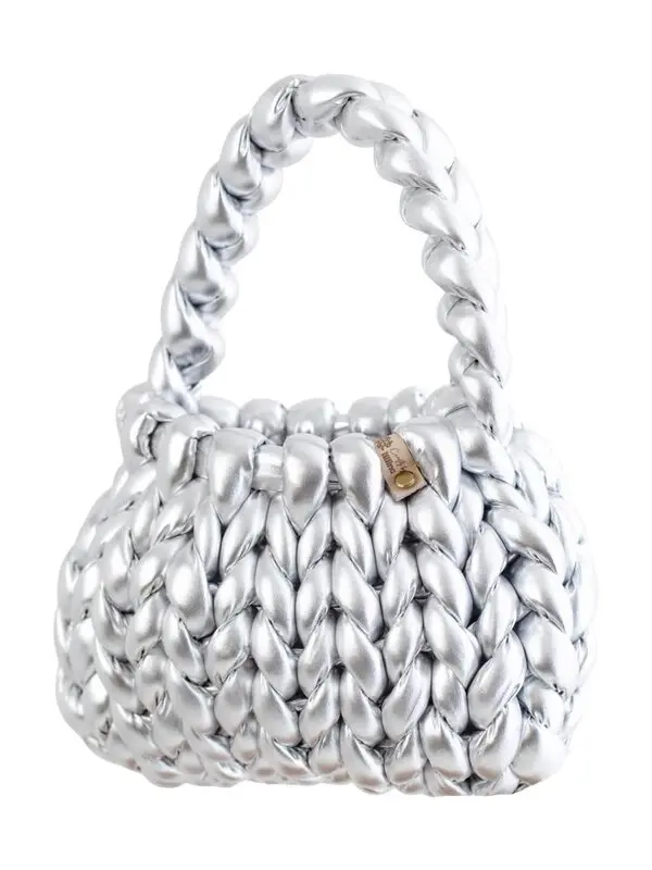 ILLLINA Gold Metallic Statement Bag – Candy - Silver
