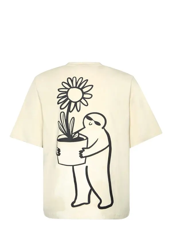 THE GT ATELIER Neutrals Graphic T-shirt - Beige