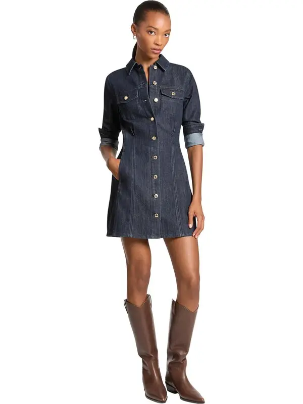 Michael Kors Denim Shirtdress - Blue