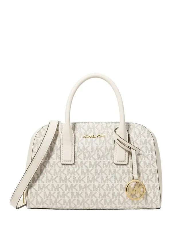 Michael Kors Ashton Small Signature Logo Messenger Bag - Natural