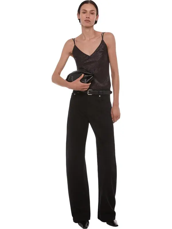 Helmut Lang Crinkled Acetate Slip Top - Truffle