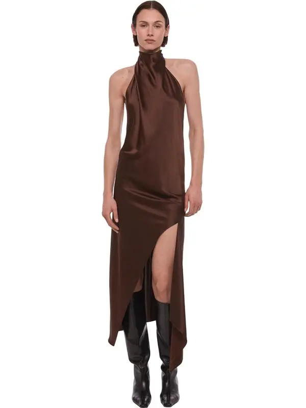 Helmut Lang Silk Tie Scarf Dress - Serra