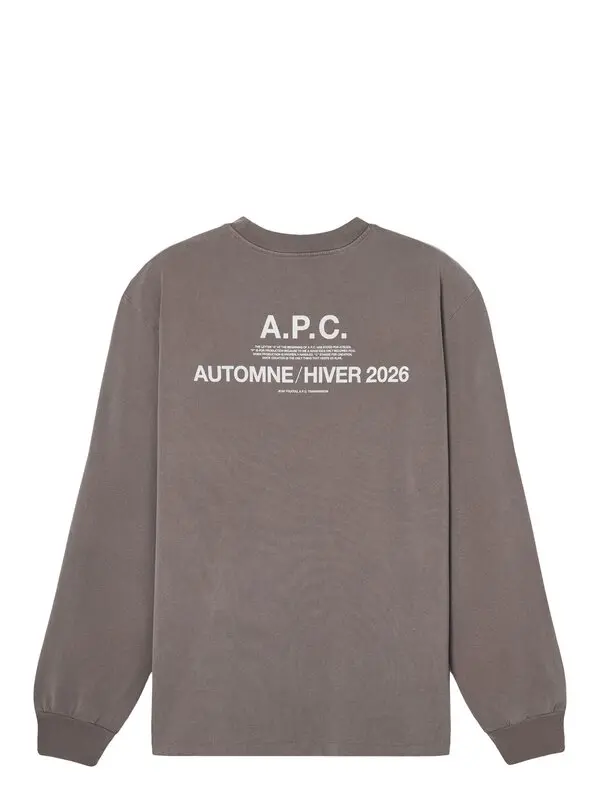 A.p.c. Winter 26 Long-sleeve T-shirt - Brown