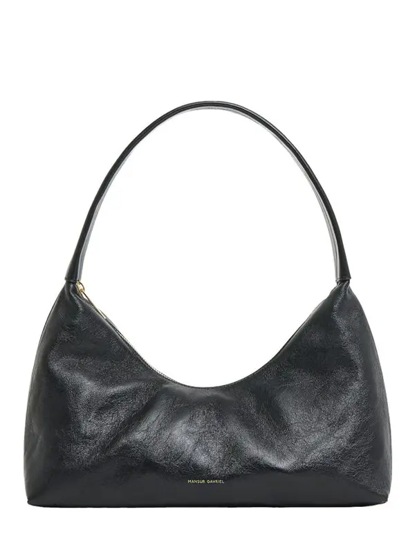 MANSUR GAVRIEL Candy Baguette Leather Shoulder Bag - Black