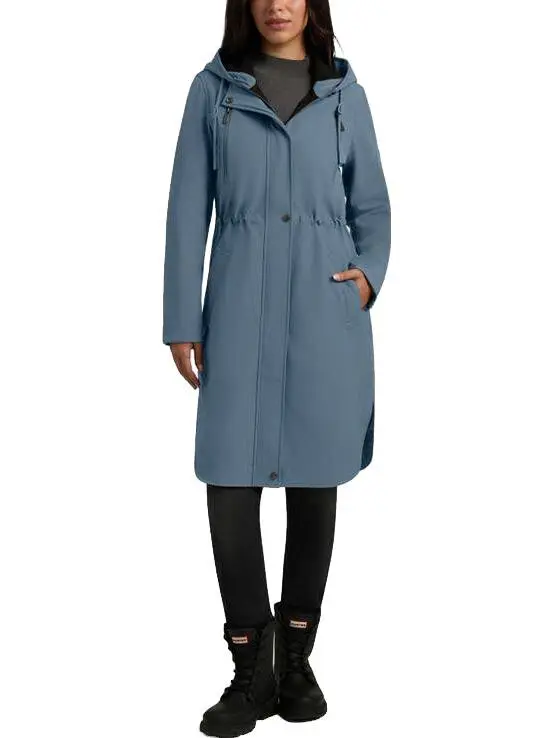 Hunter Monica Water Repellent Hooded Coat - Winter Sky