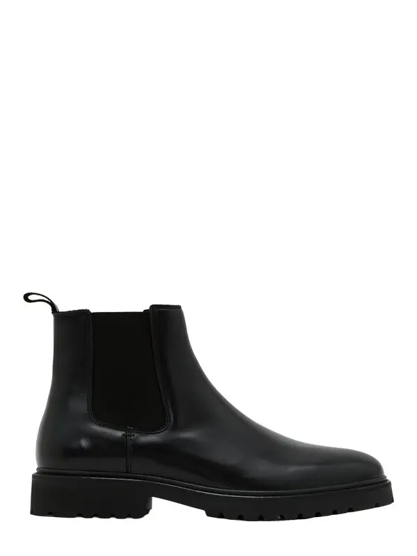 REISS Milton Leather Chelsea Boots - Black