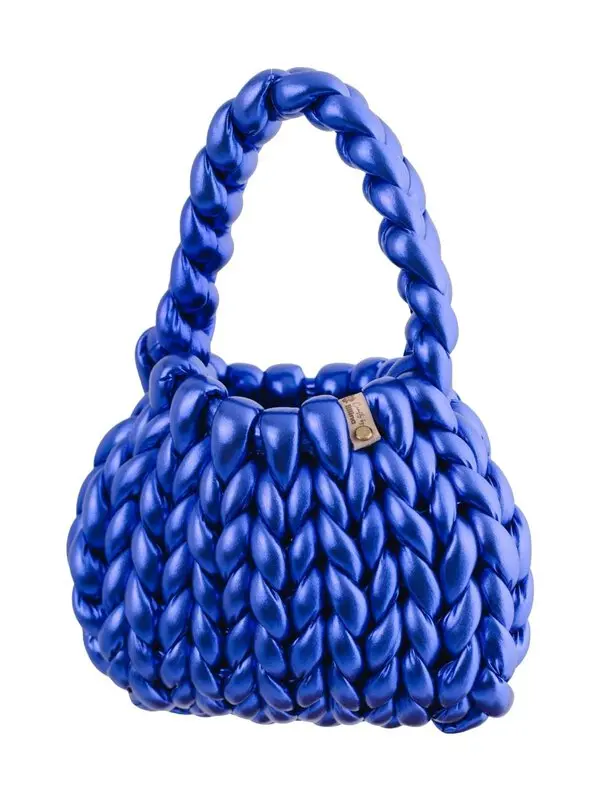 ILLLINA Navy Metallic Statement Bag – Candy - Blue