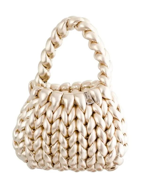 ILLLINA Champagne Metallic Statement Bag – Candy - Gold