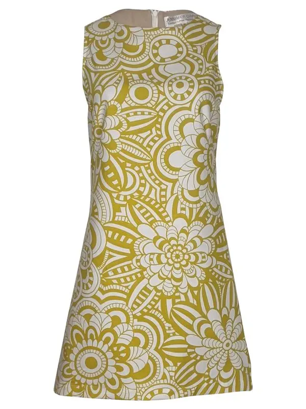 JENNAFER GRACE Penelope Mini Dress In Bellini Bloom - Green