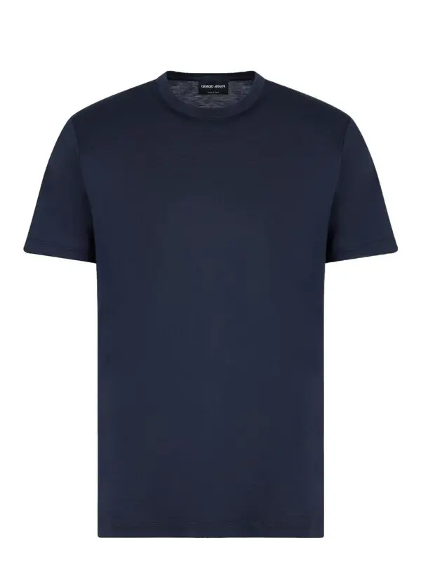 Giorgio Armani Crew-neck Short-sleeve T-shirt - Blue