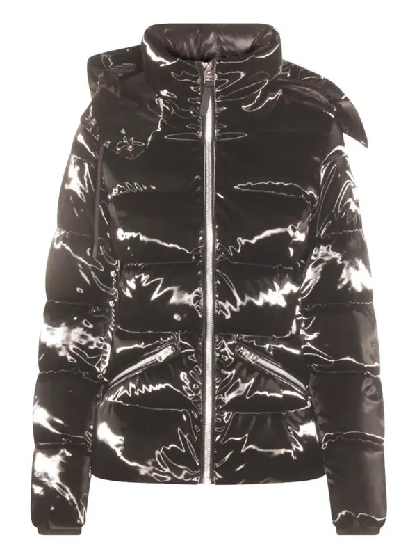 Mackage Madalynglo Glossy Hooded Down Jacket - Black