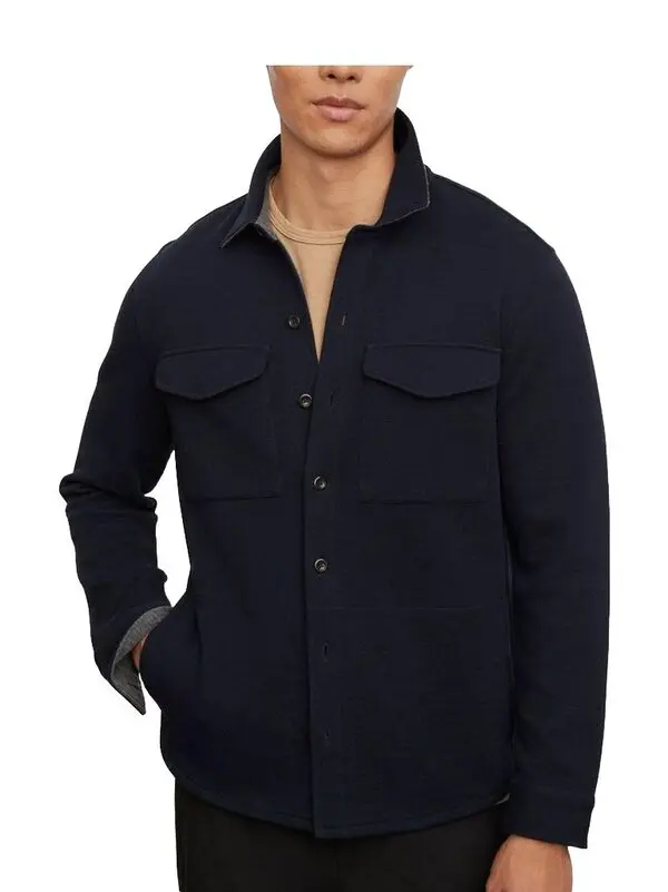 Vince Flap-pocket Shirt Jacket - Black