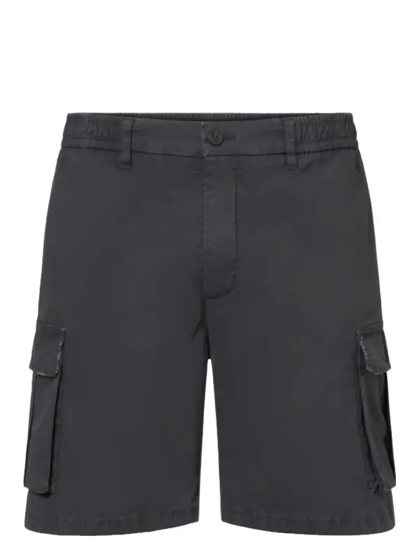 ECOALF Cargo Shorts With Logo Patch - Black