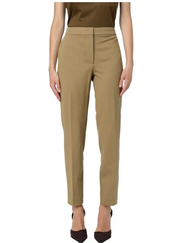 Max Mara Casual Pants With Side Pockets - Green