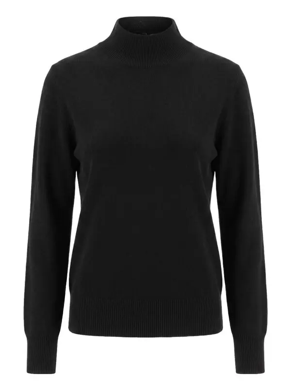 Pinko Long-sleeved High-neck Sweater - Black