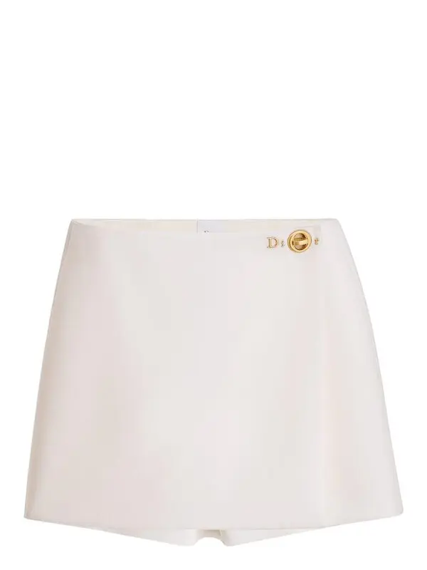 Dior Skort - White Virgin Wool