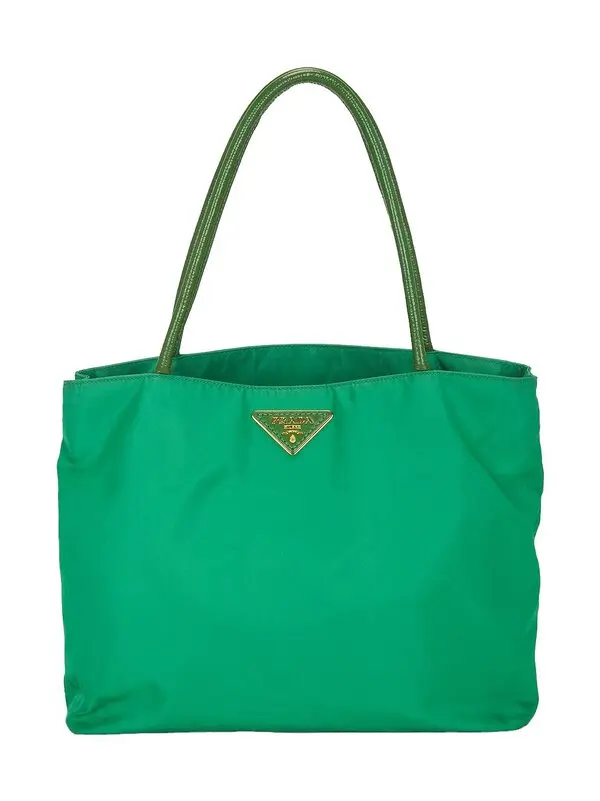 Prada Tessuto Tote Bag - Green