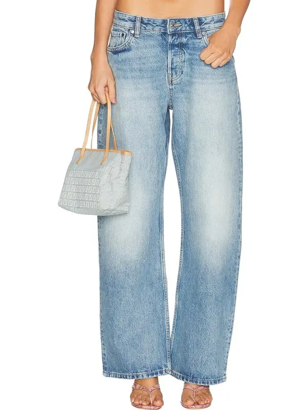 EB DENIM Shifter Bowed Jeans In Blue - Luca