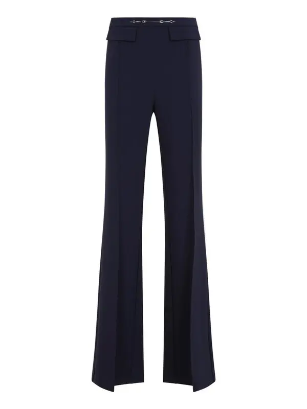Elisabetta Franchi Regular Straight-leg Polyester Pants - Blue
