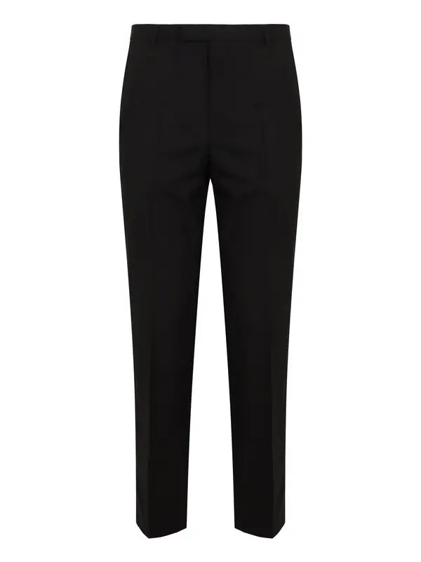 Gucci Wool Tailored Trousers With Back Welt Pockets - Black