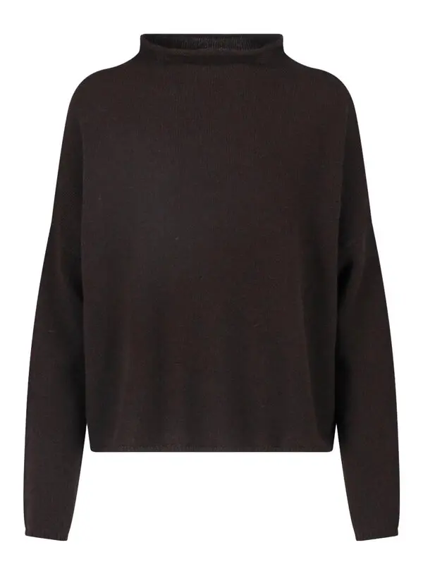 LISA YANG Turtleneck Knit Sweater - Brown