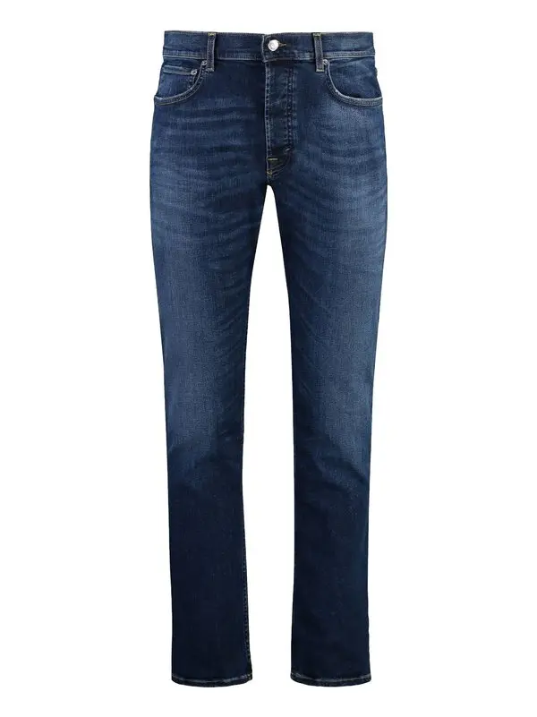 DEPARTMENT 5 Slim Fit Jeans With Metal Detailing - Denim