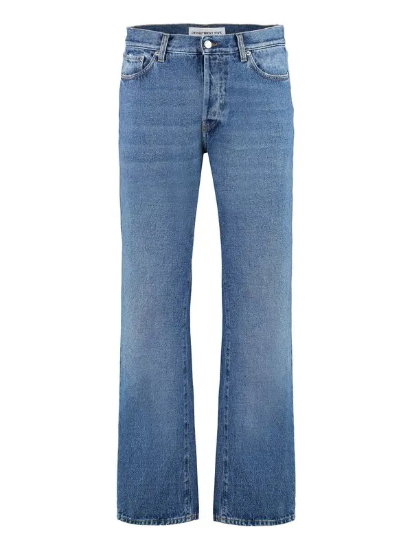 DEPARTMENT 5 Straight-leg Jeans With Contrast Stitching - Denim