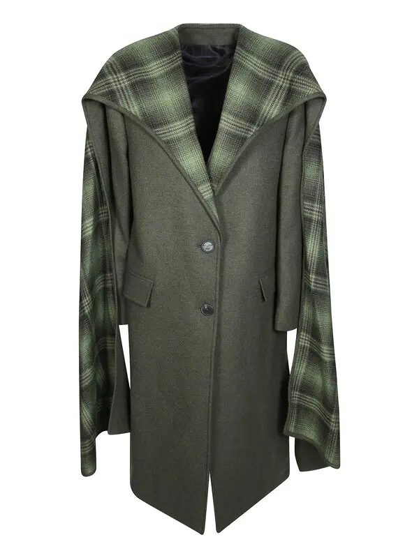 Attico Long Jacket For - Verde