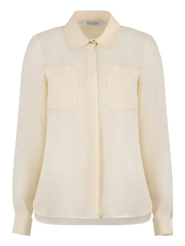 Max Mara Vongola Silk Shirt - Skin