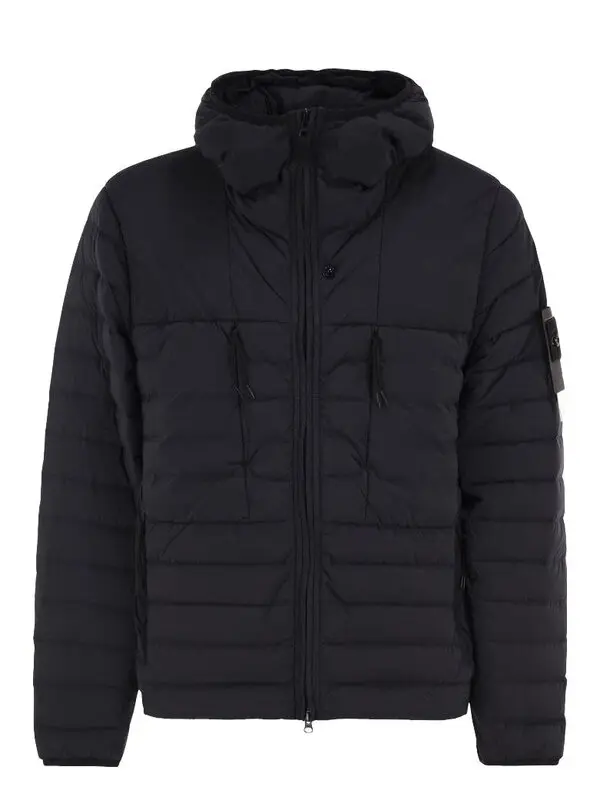 Stone Island Lightweight Field Jacket With Hood - Navyblue