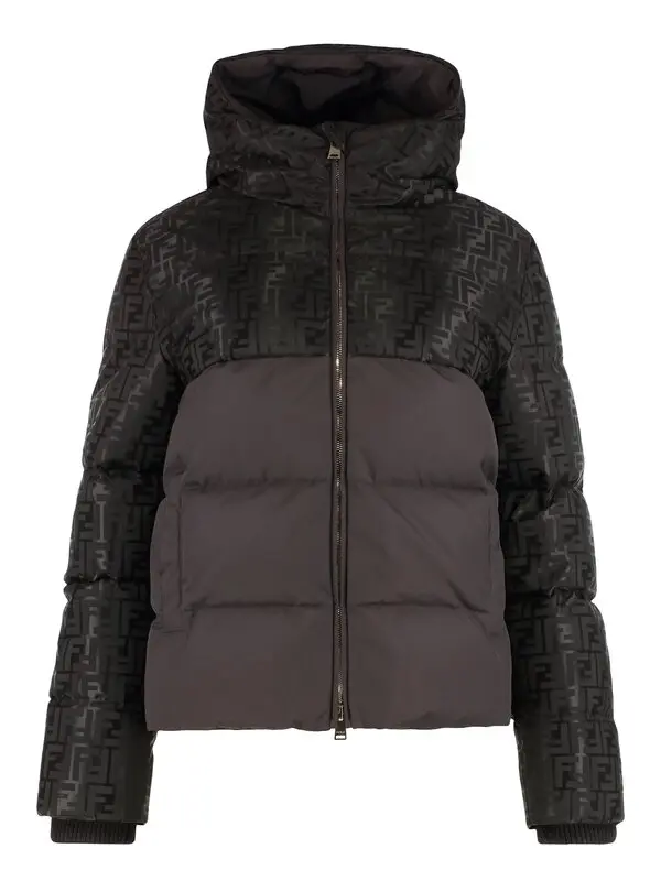 Fendi Cotton-blend Down Jacket - Brown