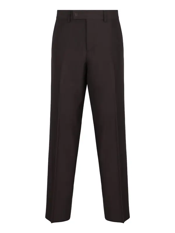 Fendi Tailored Twill Pants - Brown