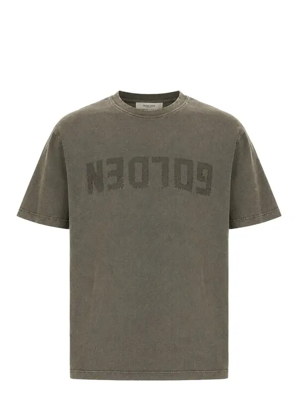 GOLDEN GOOSE T-shirt In Cotone - Green