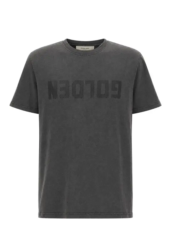 GOLDEN GOOSE T-shirt In Cotone - Charcoal