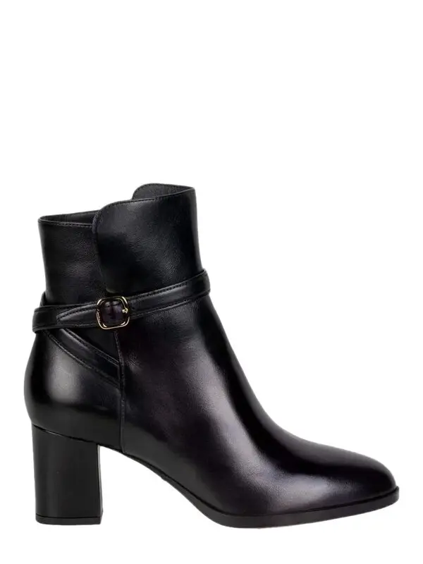 Santoni Buckle-strap Ankle Boots - Black