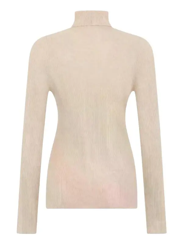 Fabiana Filippi Ribbed Knit Roll Neck Sweater - Neutrals